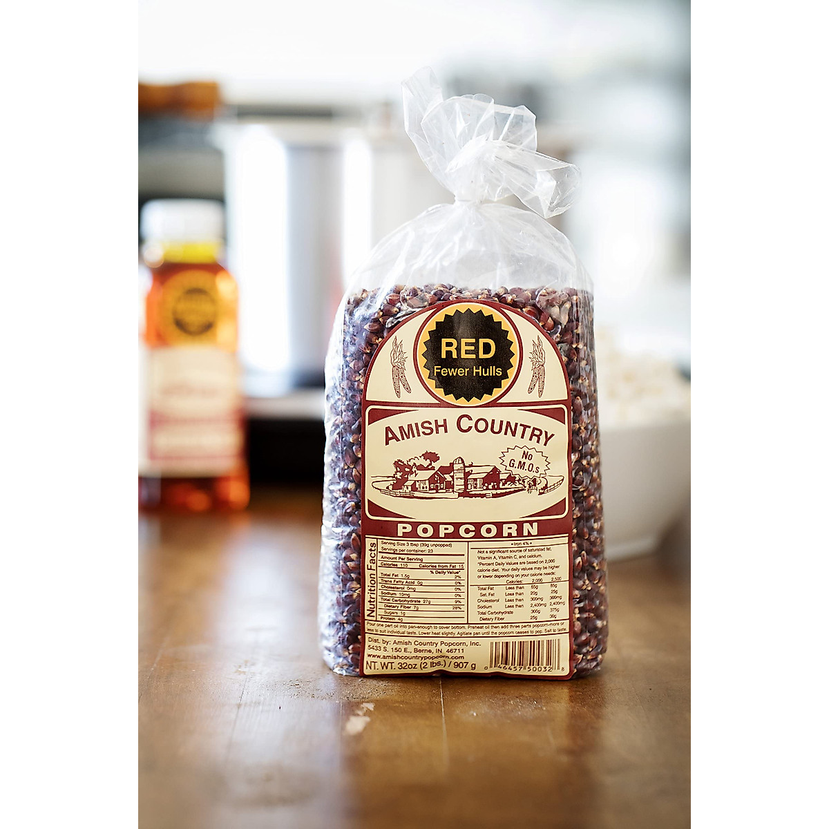 Amish Country Popcorn | 2 lbs Bag | Red Popcorn Kernels | Old Fashioned, Non-GMO and Gluten Free (Red - 2 lbs Bag)