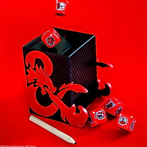 YAHTZEE: Dungeons & Dragons | Collectible Dice Tower | Dice Featuring Dragon, Owl Bear, Gelatinous Cube, Mimic, Mind Flayer, and Beholder | Officially-Licensed Dungeons & Dragons Game & Merchandise