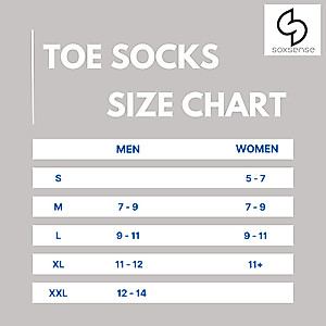 ss soxsense Toe Socks for Men and Women Athletic Running Five Finger Socks with Premium Cotton LightWeight (Size 6-14) (US, Alpha, Large, Regular, Regular, White)