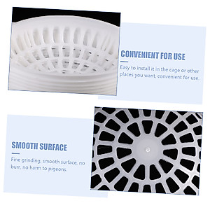 Parliky 10pcs Pigeon Supplies Birds Bowlx Pigeon Accessories Bird Nests for Cages Canary Eggs Hatching Tool Birdhouse Pigeon Bowl Breeding Bird Nest Pigeon Nest Pigeon Breeding Nest White