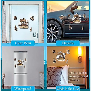 CFMONOGRAM Happy Birthday Cruise Door Decoration Magnetic - 50th Birthday Cruise Door Decorations Magnetic, Decorative Themed Stateroom signs, Fun Happy Birthday Ship Cabin sign (Gold Glitter)