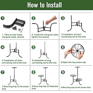3 Tier Plant Stand, 3 Tier Plant Stands Indoor, Three Tiered Plant Stand Plant Holders for Outside Corner Plant Stand for Patio Garden Living Room Balcony, Black