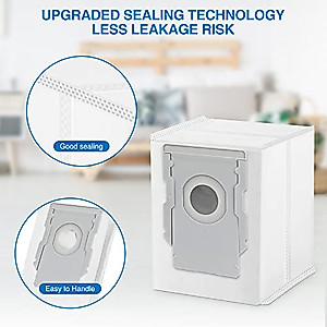 10 Pack Vacuum Bags for irobot Roomba bags i &S& j Series, Replacement for irobot Roomba i7 i7+(7550), i3+EVO(3550) i1+ i4+ i6+ i8+ s9(9150) s9 Plus(9550) j7+(7550) All Automatic Dirt Disposal Bags