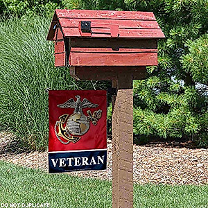 US Marines Veteran Garden Flag