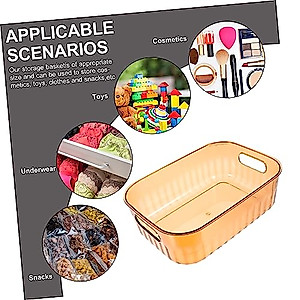 NOLITOY 2pcs Kitchen Storage Box Toiletry Organizer Clear Plastic Drawers Clothes Drawer Storage Container Cabinet Stackable Storage Drawers Makeup Case Storage Box for Home Socks Case Bra