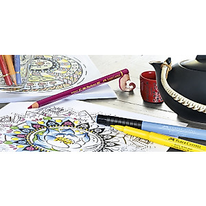 Faber-Castell Pitt Artist Pen Pack of 8 Assorted Sizes, 8 Black, 8 Count