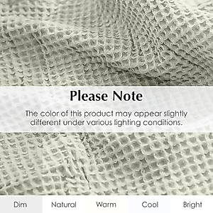 Salt Earth GOTS Certified 100% Organic Cotton Throw Blanket, 55" X 60" Waffle Blankets & Throws for Bed, Throw Blanket for Couch, Modern & Cozy Blanket, All Season, Comfy & Soft Blankets (Sea Foam)