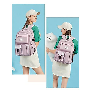 Laptop Backpacks 18 Inch School Bag College Backpack Anti Theft Travel Daypack Large Bookbags for Teens Girls Boys (Black)