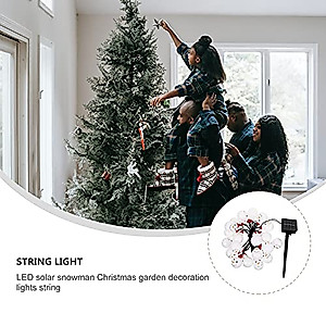 ibasenice Solar Ground Stake Light Outdoor Lights Snowman Landscape Lights Waterproof Led Pathway Lights Home Garden Outdoor Pathway Landscape Decor