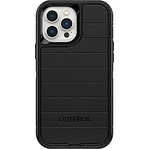 OtterBox Defender Series Screenless Edition Case for iPhone 13 Pro Max & iPhone 12 Pro Max (Only) - Case Only - Microbial Defense Protection - Non-Retail Packaging - Black