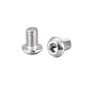 uxcell M6x10mm Machine Screws Hex Socket Round Head Screw 304 Stainless Steel Fasteners Bolts 20pcs