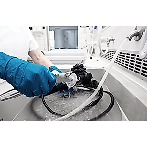 Adenna HER008 Hero 14 mil Powder-Free Latex Gloves, Extended Cuff, Medical Grade, Blue, X-Large, Box of 50