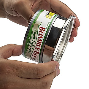 WishDirect Tuna Strainer Press, Tuna Can Strainer Food-Grade Stainless Steel Canning Colander for Regular-Size and Wide-Necked Tunas