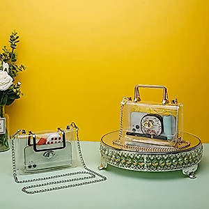 MOETYANG Clear Purse for Women,Clear Clutch Purse Crossbody, See Through Handbag
