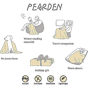 PEARDEN Christian Gifts for Women Men Religious Gifts Blanket, Inspirational Gifts for Women, Bible Verse Blanket, Christian Gifts Soft Throw Blankets 55 x71 Inches