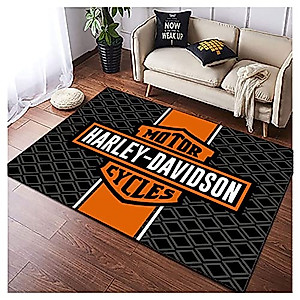 Motorcycle Rug, American Legend Motor Cycle Rug, American Motor Area Rug, Motor Cycle Lovers Rug peb20 (1.6x1.9 feet-50x60cm)