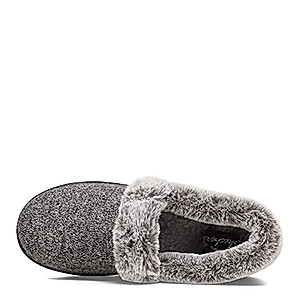 Skechers Women's Cozy Campfire Wakey Slipper, Charcoal, 9
