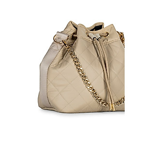 Haute Shore - Lindsey Buff Puffer Bucket Bag Beige Camo W/Orange & Peach Stripe