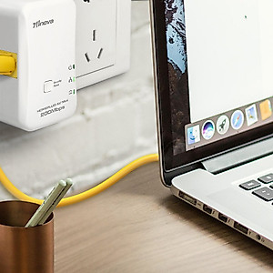 7INOVA AV200 Nano Powerline Ethernet Adapter Kit Pack, Mains Network Bridge Extender