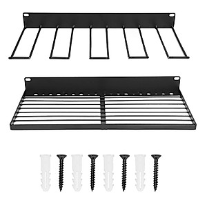 Power Tool Organizer, Larger Capacity Drill Holder Wall Mount, Heavy Duty Garage Tool Organizer and Storage, Tool Storage Rack for Garage Pegboard, Cordless Drill Charging Station, 2 Layer