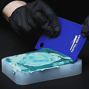 TotalBoat Flexible Resin Spreaders Set - Reusable Scrapers for Epoxy, Fillers, Putty, Caulk, Spackling Paste, Polyester Resin and Adhesives