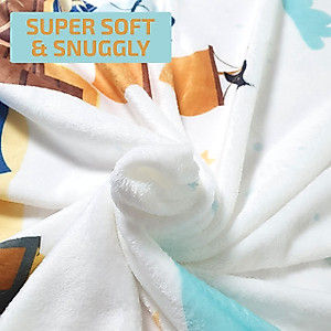 Baby Monthly Milestone Blanket for Baby Boy- Newborn Month Growth Chart Photo Blanket- Baby First Year Calendar- Great