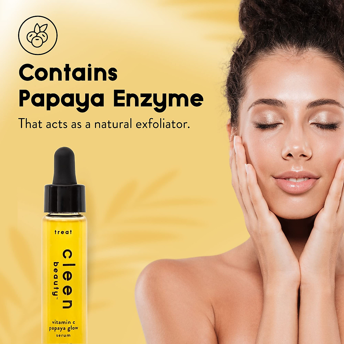 Cleen Beauty Vitamin C Serum for Face with Papaya Enzyme | Face Serum for Women - Paraben Free | Papaya Skin Glow Serum, 1 Fl. Oz.