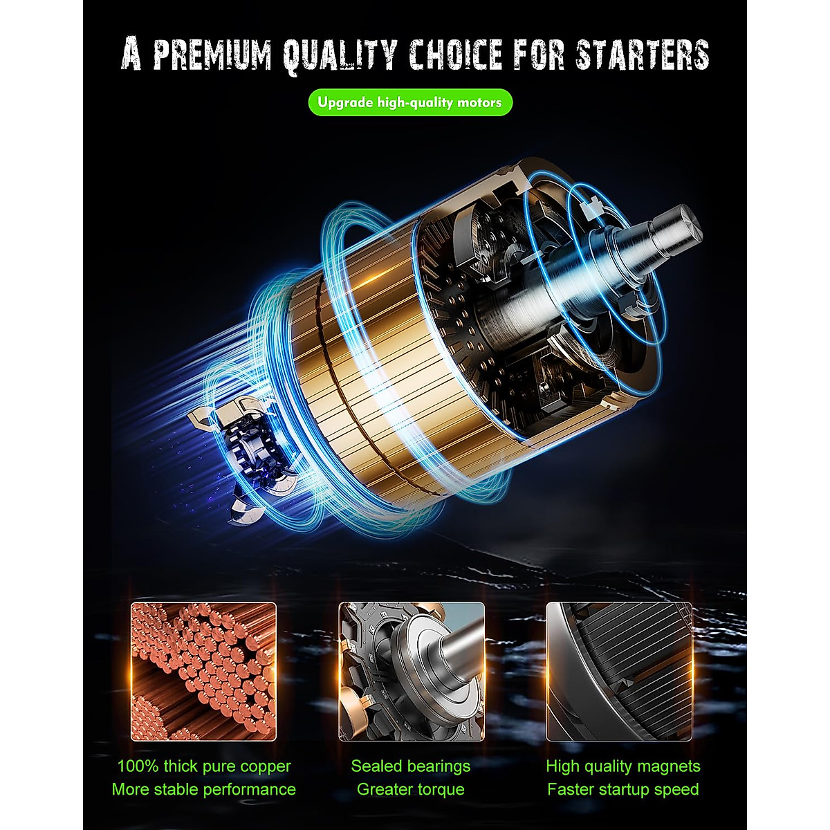 SCITOO Starters Compatible for Toro Mowers - Zero Turn G4010 G4020 2007 2008 TimeCutter Z4200 Z4220 Z5000 Riding Mower 2008 2009 Tractors - Lawn LX420 LX460 2006 LX425 LX465 2007 SAB0145 5796