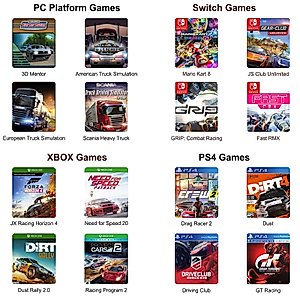 PXN V9 Game Racing Wheels,270°/900°PC Steering Whee With Pedals and Shifter,Support Vibration and Headset Function,for PC Xbox One, Xbox Series S/X,PS4, PS3,Switch