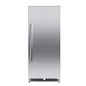 Forno Cologne Column 30" Inch Upright Refrigerator with 14.6 Cu.Ft. Total Capacity - Stainless Steel Freestanding No Frost Counter Depth Fridge with Pro-Style Handle and LED Display
