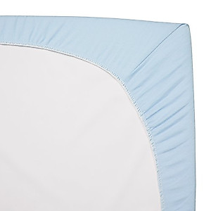 American Baby Company 3 Pack Printed 100% Natural Cotton Jersey Knit Fitted Pack N Play Playard Sheet, Blue Star/Zigzag, Soft Breathable, for Boys and Girls