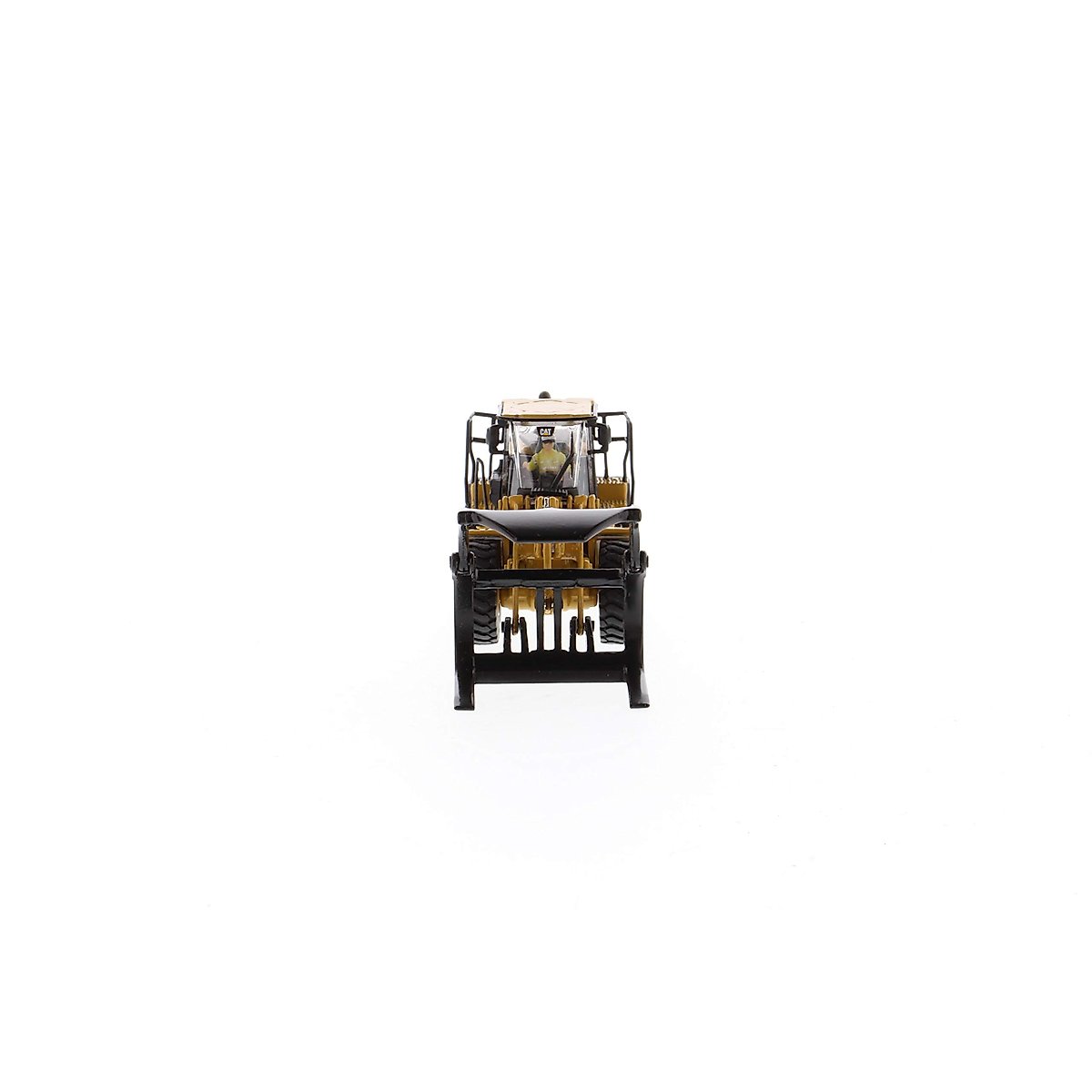 CAT Caterpillar 972M Wheel Loader with Log Fork and Operator High Line Series 1/87 (HO) Scale Diecast Model by Diecast Masters 85950
