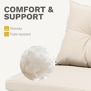 DWVO 3 Seats Porch Swing Hanging Bench Swing Outdoor Wicker Patio Swing Lounge Front Rattan Swing 794lbs for Garden, Balcony, Brown&Beige