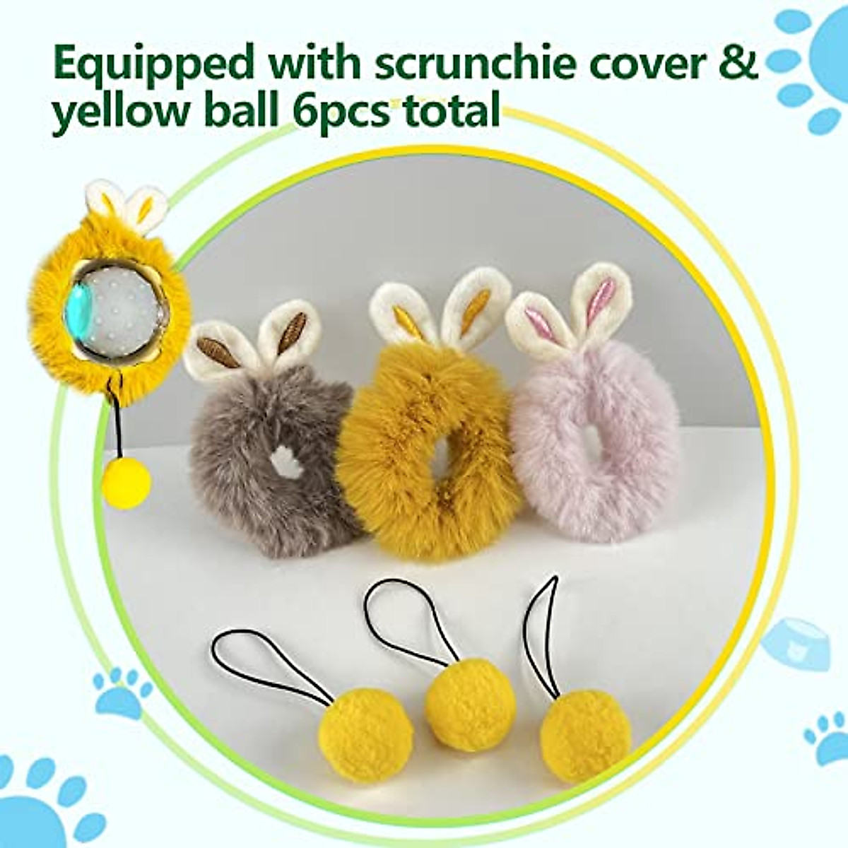 AUKL Interactive Cat Toys Ball with Super Driver, Motion Activate Electric Cat Toy Recommend on Wool Carpet (Robot)