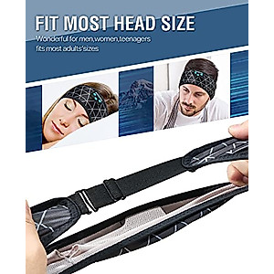 ASMRBAND Sleep Headphones Sports Headband, Sleeping Headphones for Side Sleeper, Headband Headphones with Ultra-Thin HD Stereo Speakers Perfect for Sleeping,Yoga,Insomnia, Air Travel, Meditation