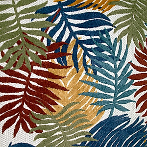 Leick Home 595207 Talipot Palm Indoor Outdoor Area Rug Round 5'3"
