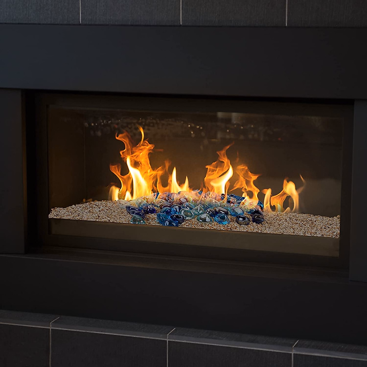 onlyfire 10 Pounds Silica Sand for Propane Fire Pits and Gas Fireplace, Wood Burning Firepit Base Layer Filler Sand Under Lava Rock or Fire Glass, 0.08" - 0.16"