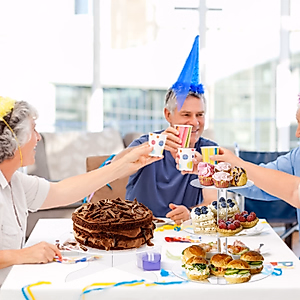 Actororp Acrylic Cake Stand Clear Cupcake Holder Dessert Display Stand Round Serving Platter for Birthday Party, Wedding, Baby Shower, Home Decoration