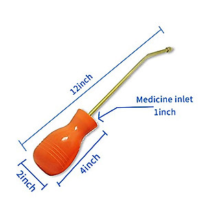 Bulb Duster Powder Duster Sprayer Garden Powder Applicator Dispenser with Long Copper Tube for Organic Gardening Agricultural Supplies and Control