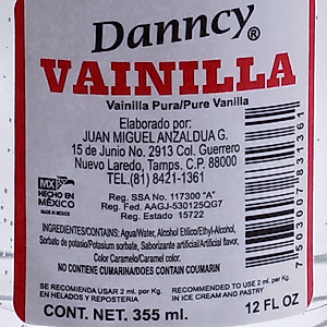 Danncy Pure Vanilla Clear 6/12oz