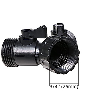 Yulaiyoen 1/2 Inch Drip Irrigation Hose to Faucet Adapter for Drip Irrigation Tubing (.520" ID.600" – .650" OD), 2 Way Y Water Splitter Connector for 3/4" Inch Garden Hose Spigot Faucet Bib