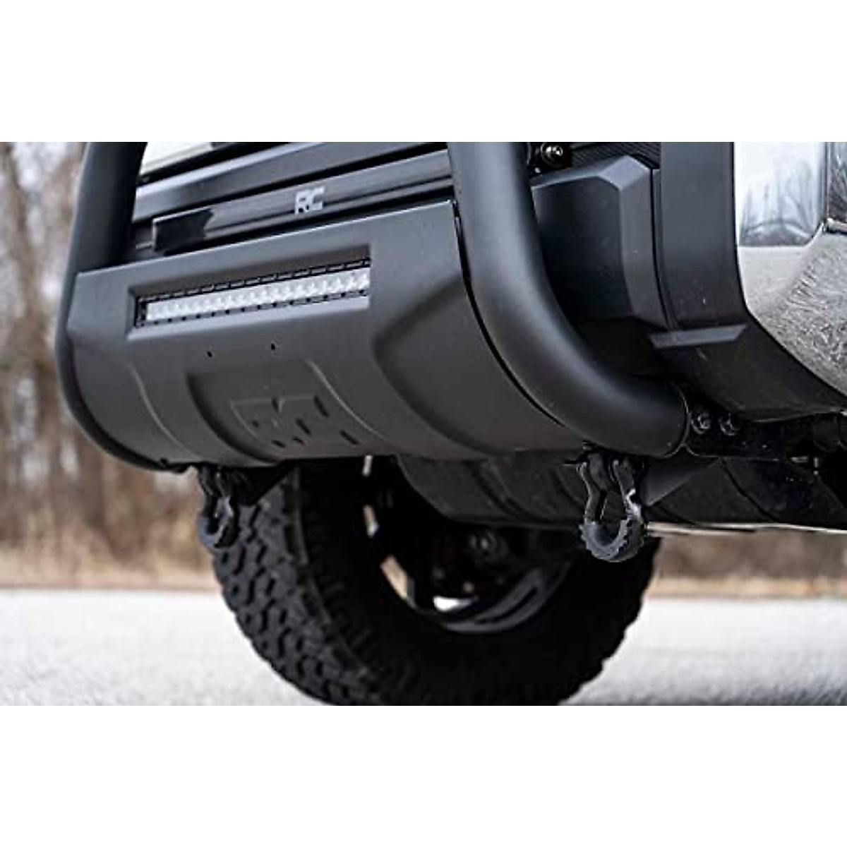 Rough Country Tow Hook Shackle Mounts for 2007-2021 Toyota Tundra - RS146 , Black