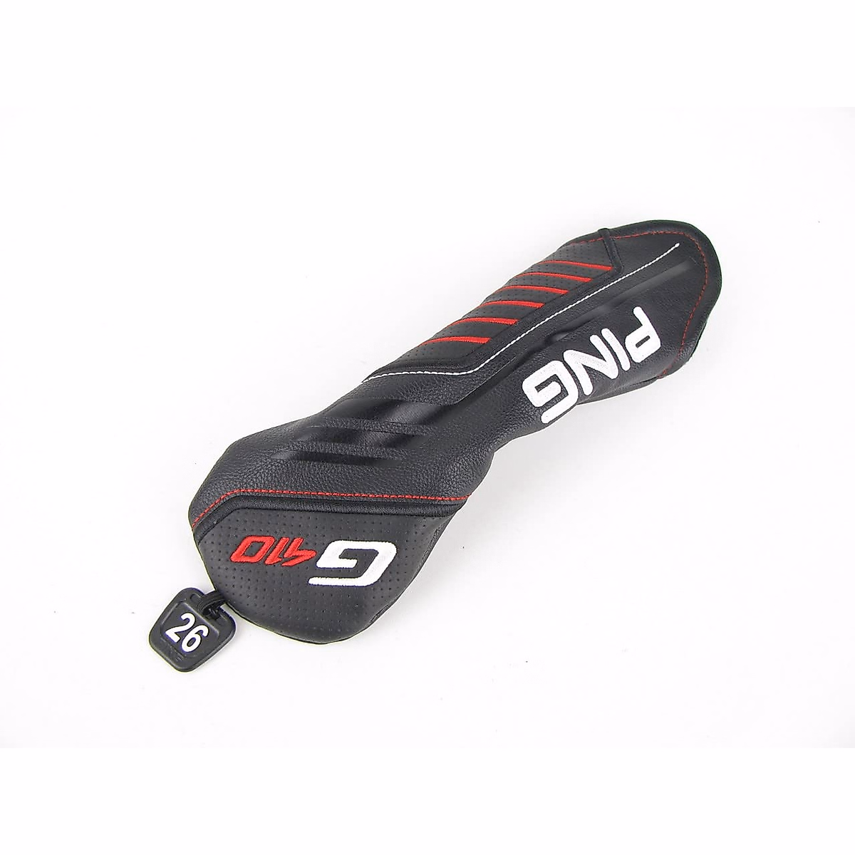 PING G410 5 Hybrid Headcover 26° Tag Black White and Red