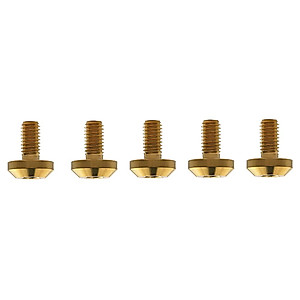 Yaruijia Titanium Bolts M6x12 15 20 25 30 35 mm Umbrella Head Allen Screws Pack of 5 (M6x12mm, Gold)