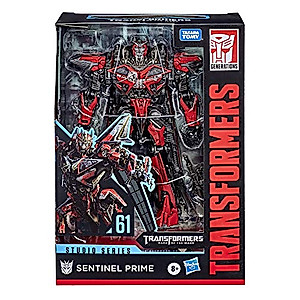Transformers Toys Studio Series 61 Voyager Class Dark of The Moon Sentinel Prime Action Figure – Adults and Kids Ages 8 and Up, 6.5-inch