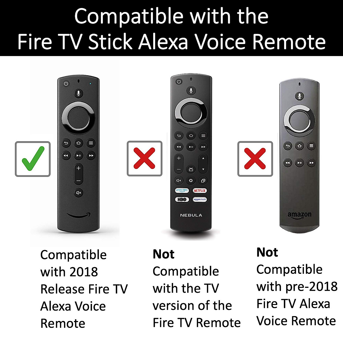 Mission Remote Case for The All-New Fire TV Voice Remote (2018 Version for Fire TV Stick 4K and Fire TV Cube) (Candy Red)