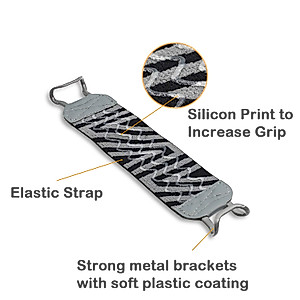 TFY Security Hand Strap Holder with Silicon for Tablets, Compatible with iPad Pro 9.7 Inch, Pro 11 Inch, iPad 9th Gen, iPad Mini 6, iPad Air 5, Samsung Galaxy Tab & Note and More -Gray (ONE Piece)