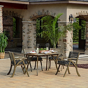 Arden Selections ProFoam Essentials Outdoor Seat Cushion 19 x 20, Black Global Stripe