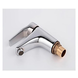 FACUT Hot and Cold Mixer Tap Bathroom Basin Sink Faucet Chrome Copper Water Tap Mixer Single Handle Bath Faucets,Kitchen Sink Faucet FACUT