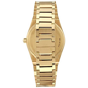 Tissot Unisex PRX 35mm 316L Stainless Steel case with Yellow Gold PVD Coating Quartz Watch, Yellow, Stainless Steel, 11 (T1372103302100)